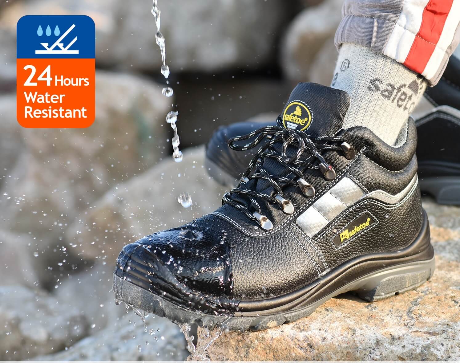 Safetoe Waterproof Leather Safety Work Boots for Men & Women | Safetoe ...